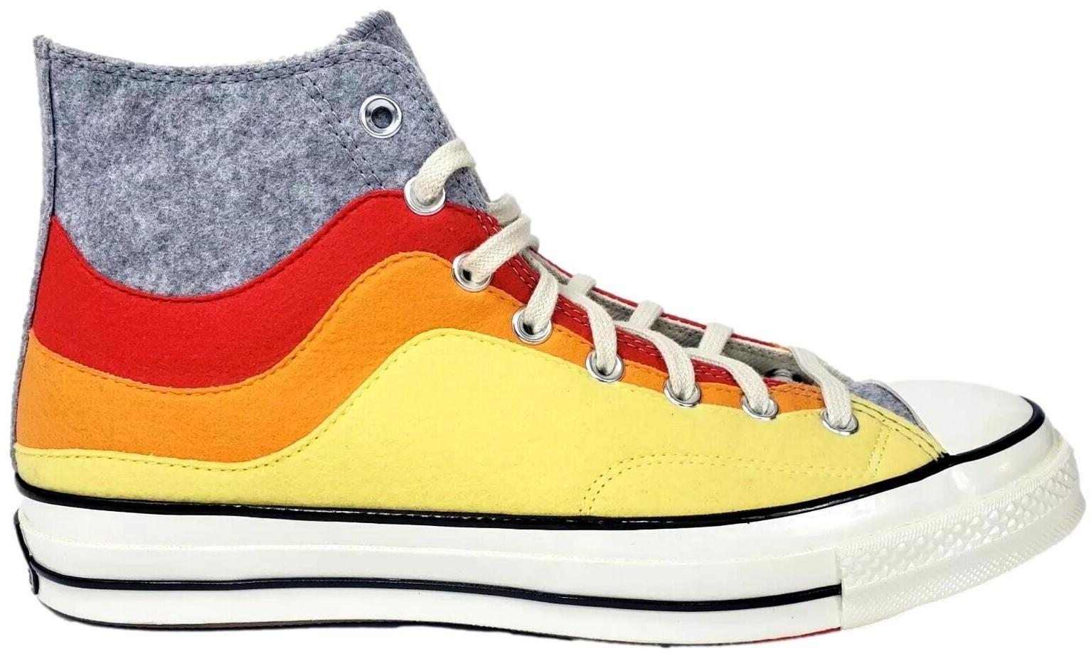Size 10 - Converse Chuck 70 High Thermo Felt - Storm Front Yellow for ...