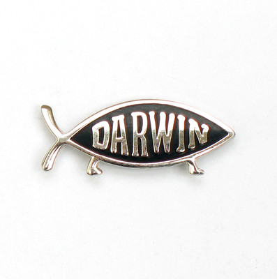 Peces de Darwin (Encendido Piernas) Pin de Solapa (Plata Efecto) | eBay
