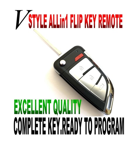 V KEY FLIP REMOTE FOR 2016-2017 HONDA ACCORD CHIP TRANSPONDER KEYLESS ...