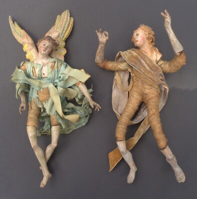 18th Century Crèche angels NEAPOLITAN Baroque Presepio NATIVITY SCENE ...