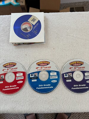Jump Start Advanced 4th-6th grade School Essentials Three CD Set | eBay