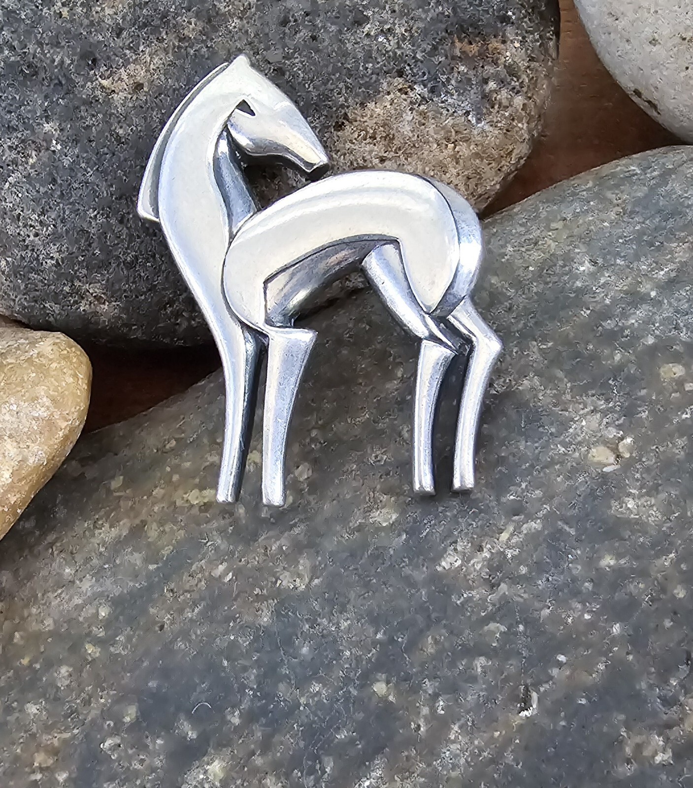 Retired James Avery Horse Pin or Brooch Large 14.36gr - Gem