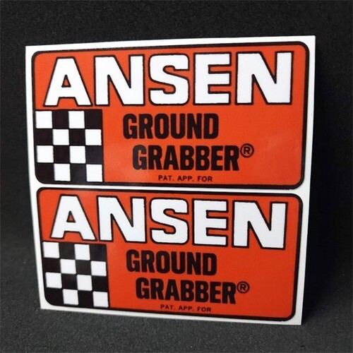 2 Ansen Ground Grabber Traction Bars Vintage Style DECALs, Vinyl Hot ...