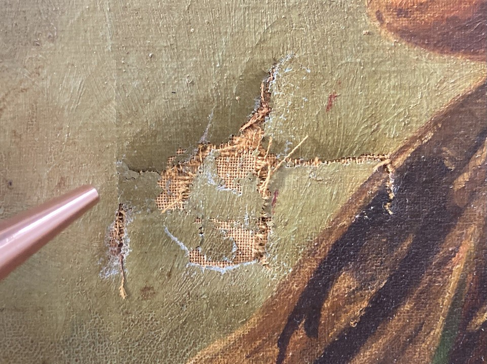 🔥 Historic Antique 19th Native American Indian Painting - Chief WOLF ...