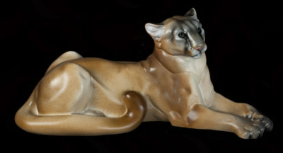 Windstone Editions Tan Cougar Cat Sculpture | eBay