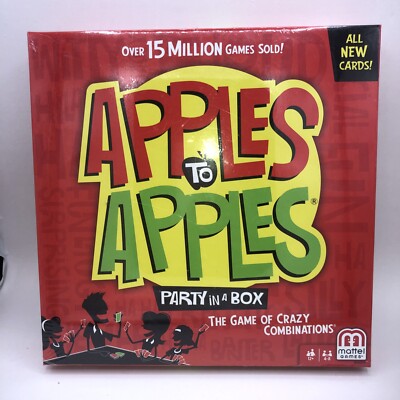 Mattel Apples to Apples Party in a Box Card Game - Brand New Factory ...