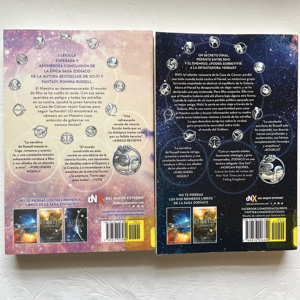 Romina Russell | Saga Zodiaco 3 & 4 Spanish Language Luna Negra Ofiucus ...