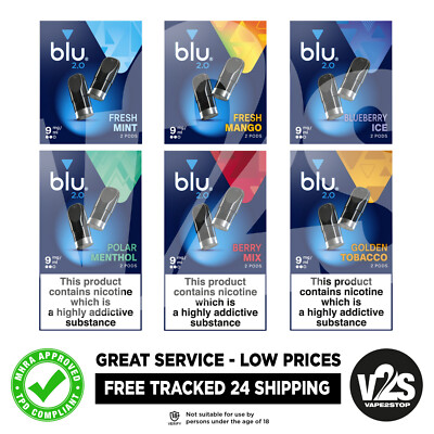 BLU 2.0 PODS REFILL VAPE LIQUID PODS REFILLS UK Stock all flavours and ...