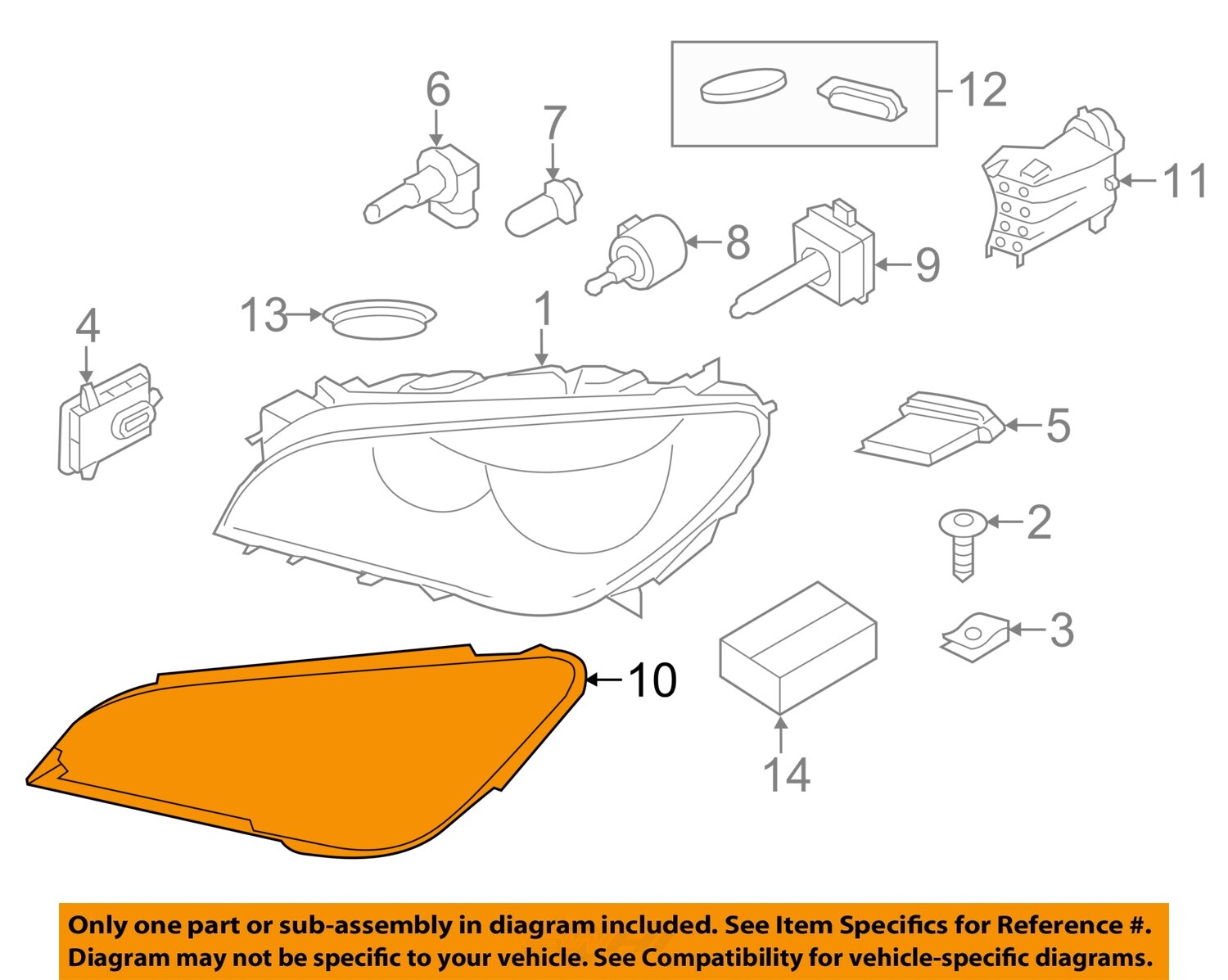 Genuine+BMW+OEM+63117225238+Gasket+Headlight+Right for sale online | eBay
