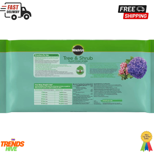 Miracle-gro Tree & Shrub Plant Food Spikes Fertilizer Stakes Deciduous ...