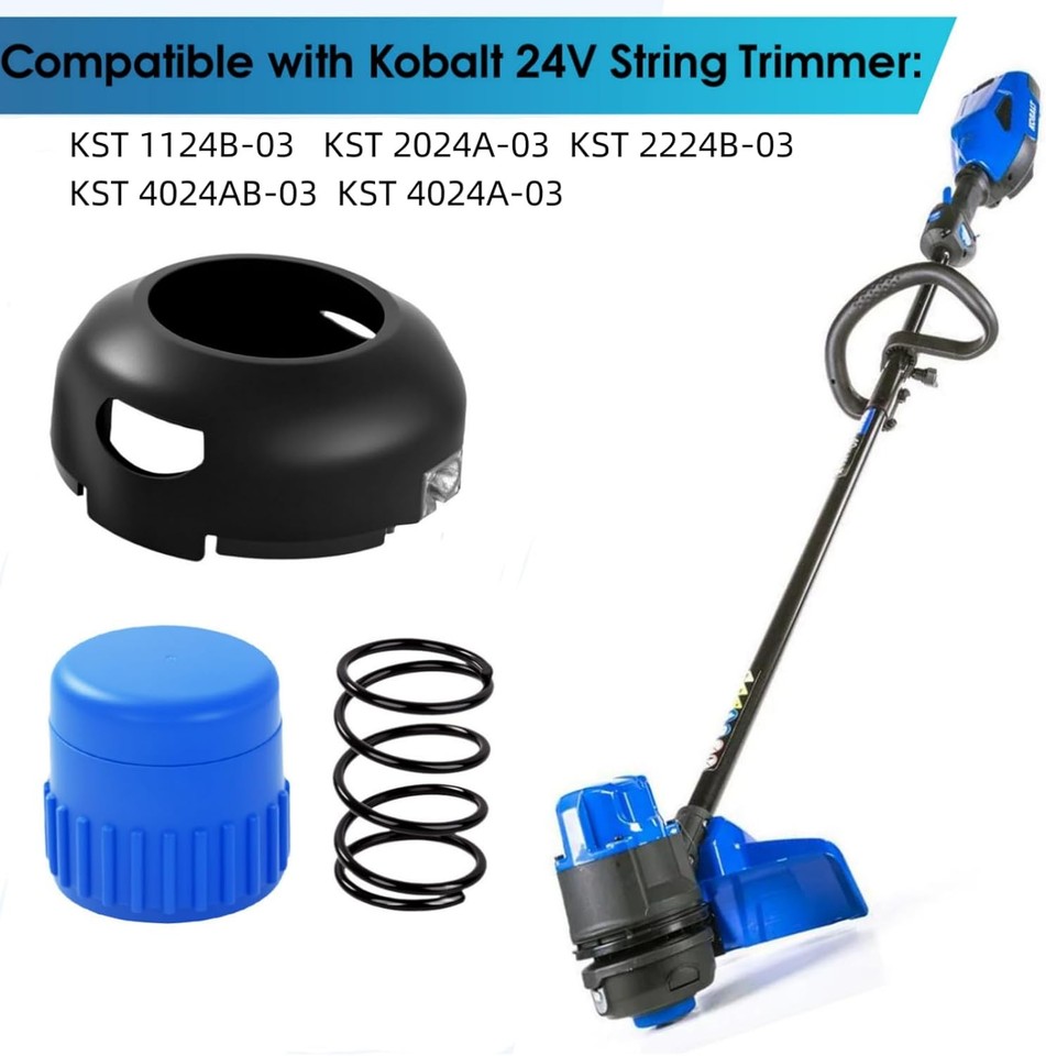 Kobalt 24V Trimmer Replacement Cap & Bump Knob Kit – 6PC Set for KST ...
