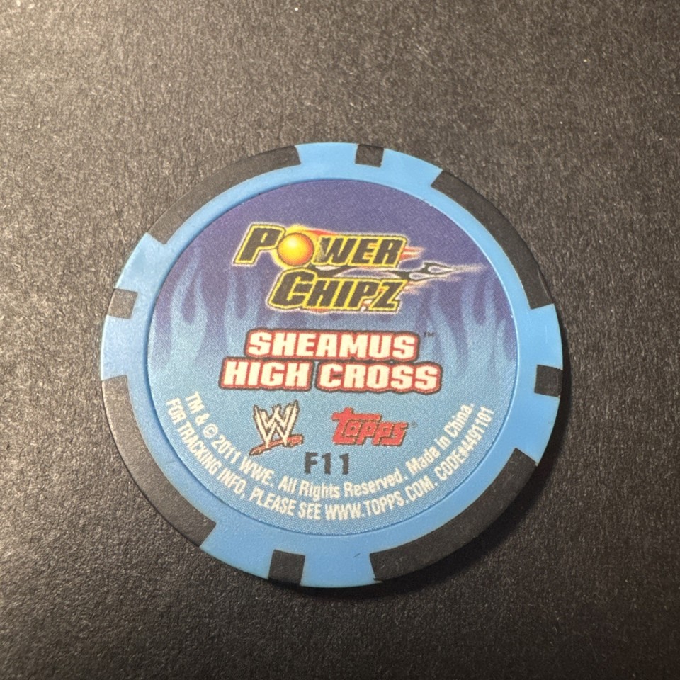 2011 Topps WWE Power Chipz Finishers Sheamus (High Cross) #F11 | eBay