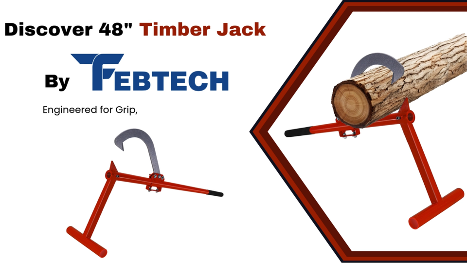 Timber Jack for Logs - 48" -Log Lifter Tool With Adjustable Hook ...