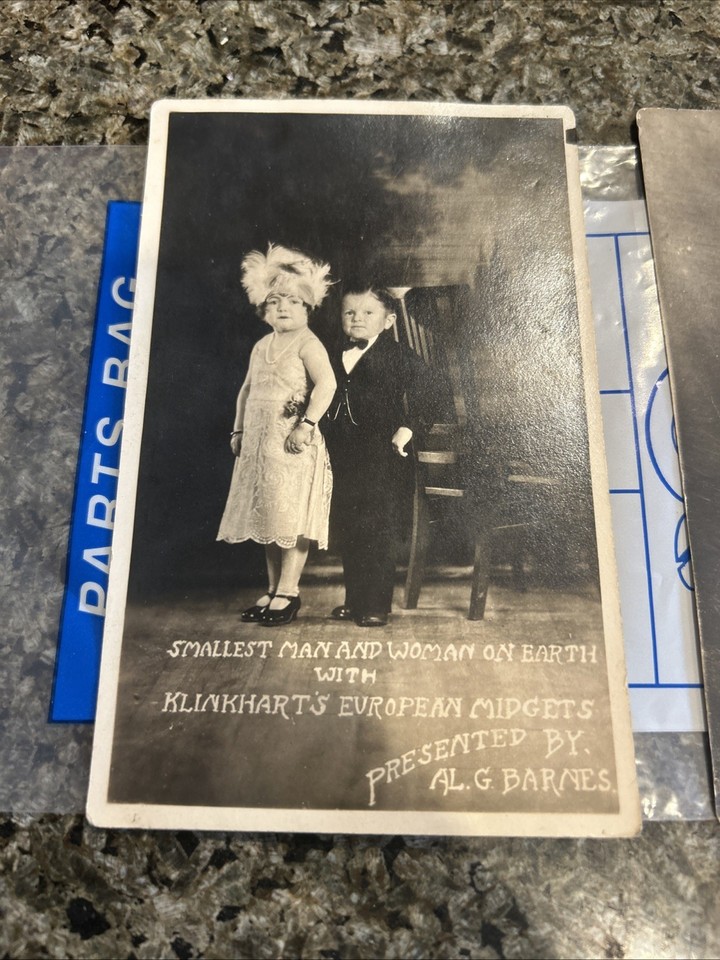 Vintage Side Show Post Cards - Smallest Man And Armless Wonder | eBay