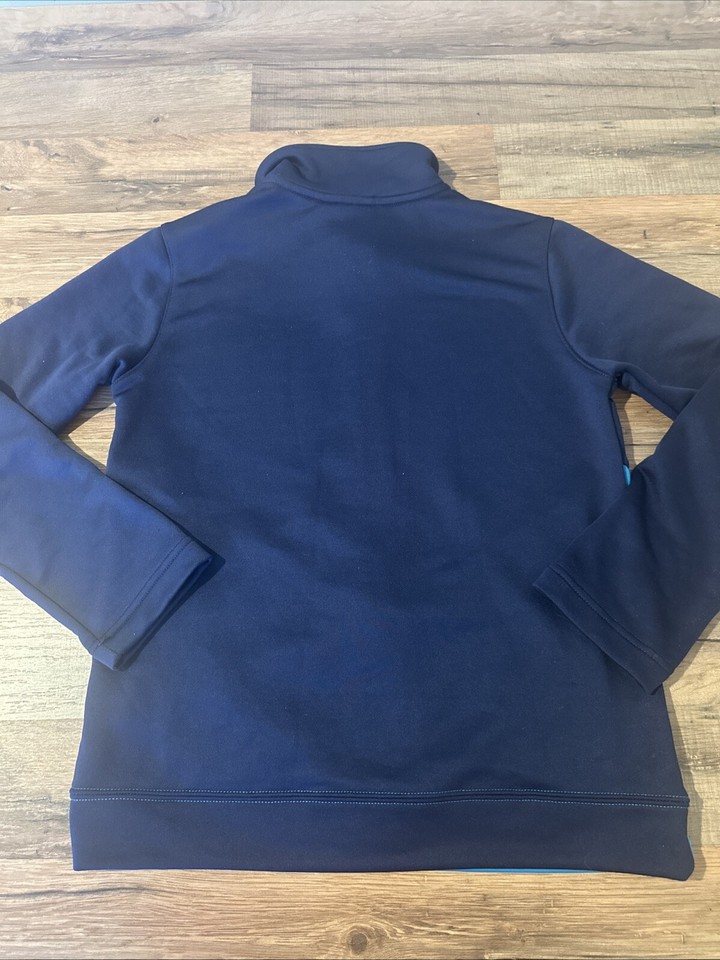 Nike Boys Large Full Zip Jacket Blue Mid weight Pockets High Neck | eBay