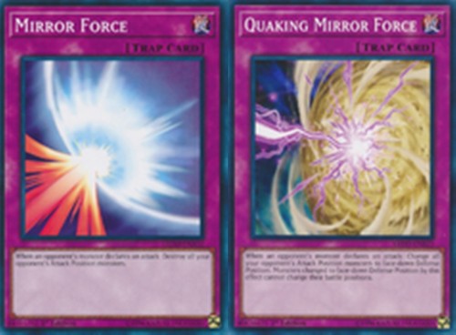 Mirror Force 1st Common + Quacking Mirror Force set ledd / sr04 yugioh ...