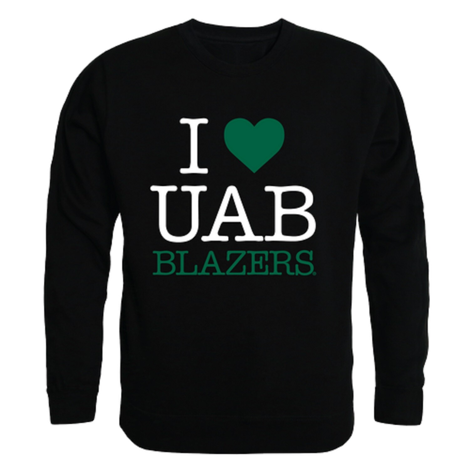 University Of Alabama at Birmingham Blazer UAB I Love Crewneck ...