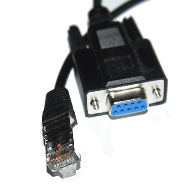 3ft Serial DB9 Female to RJ45 Male - Adapt 3-wire RX TX GND Serial to ...