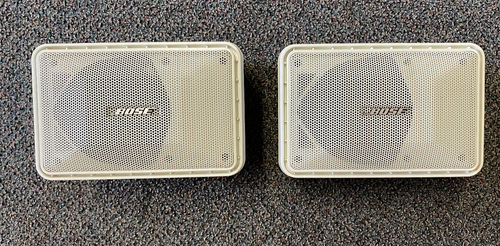 Bose Model 101 Music Monitor Indoor/Outdoor Stereo Speakers White ...