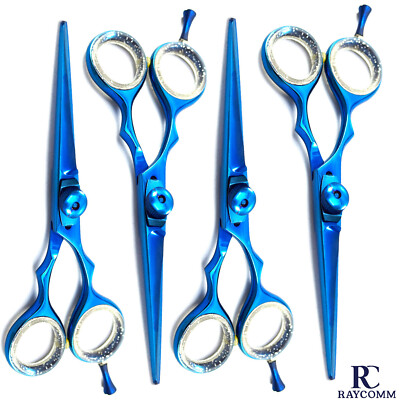 Hairdressing Professional Barber Salon Blue Color Shears Hair Cutting ...