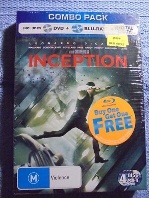 Inception Blu-ray 4 disc set combo pack 9325336112267 | eBay Australia