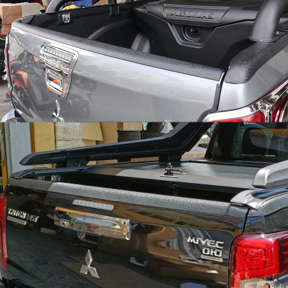 Tailgate Cover Protector Rear Cap Guard Trim For Mitsubishi Triton MR ...