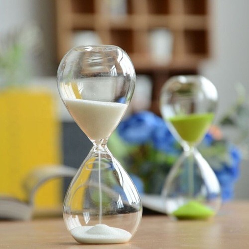15/30 Minutes Transparent Time Hourglass Timer Nordic Glass Droplet ...