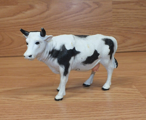 Vintage TM Brand 1999 Black & White Plastic Cow Toy For Pretend Play | eBay