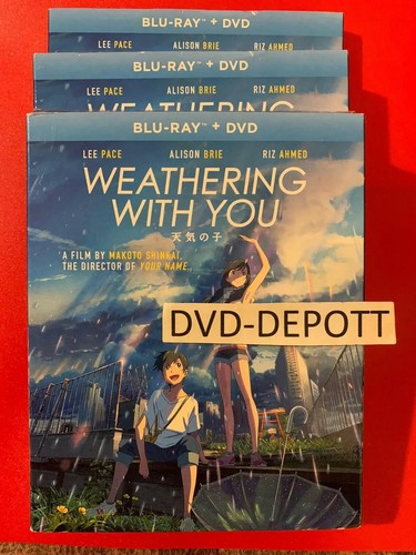Weathering With You Blu-ray + DVD & **Slipcover READ** New Sealed Free ...