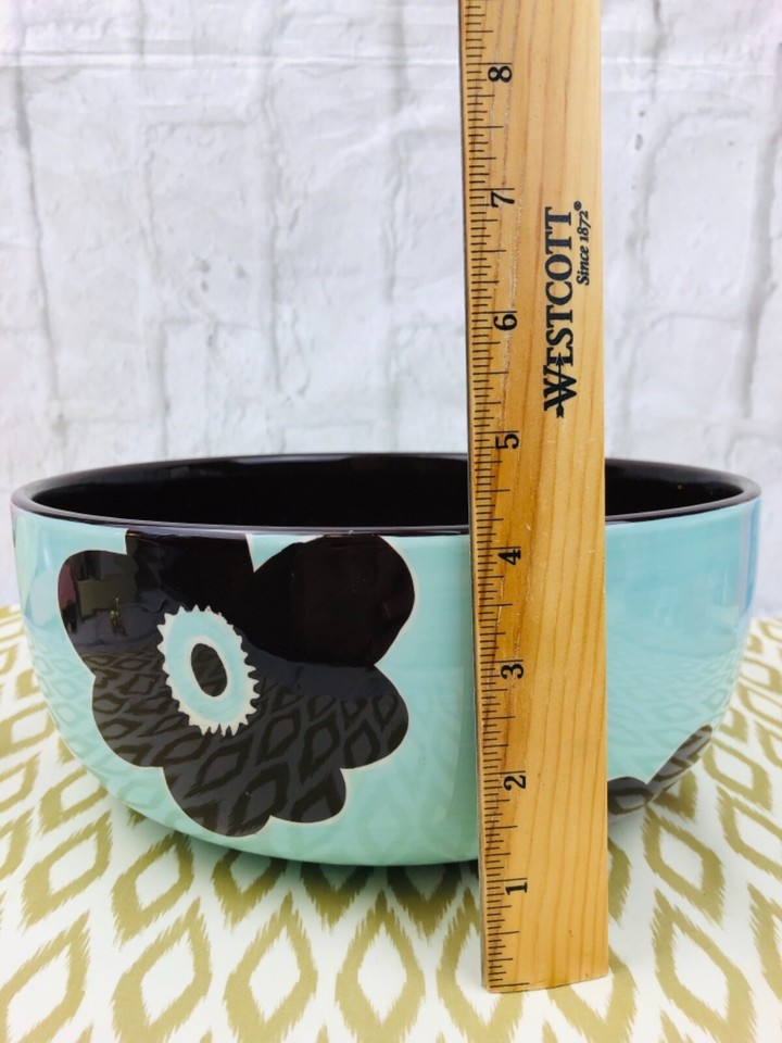 Laurie Gates Ware Retro 1970s Style Flower Pattern Large Serving Bowl ...