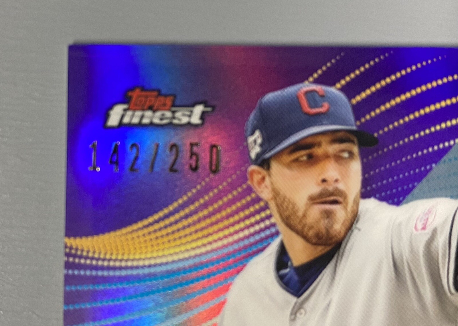 2020 Topps Finest Aaron Civale Purple Refractor 142/250 Rays #70 Rookie ...