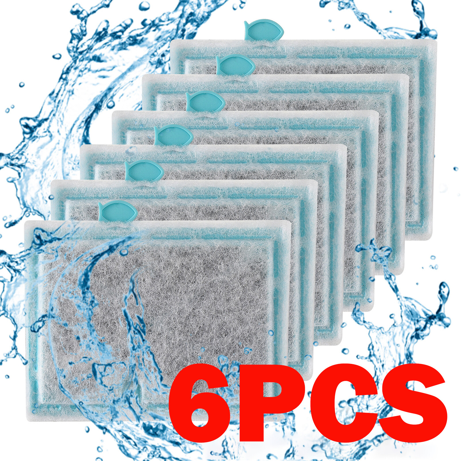 6 Pack Aqueon Aquarium Fish Tank Replacement Filter Cartridges - Small ...