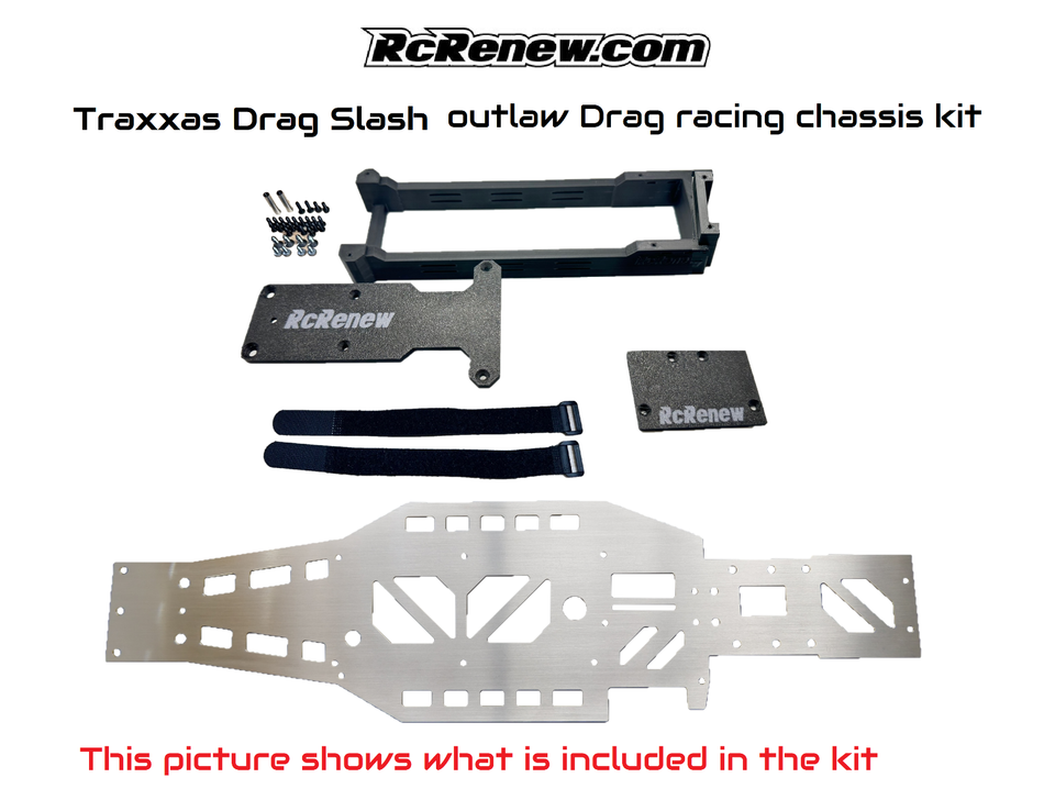 Stock wheelbase Traxxas Drag Slash Drag racing Outlaw chassis kit | eBay