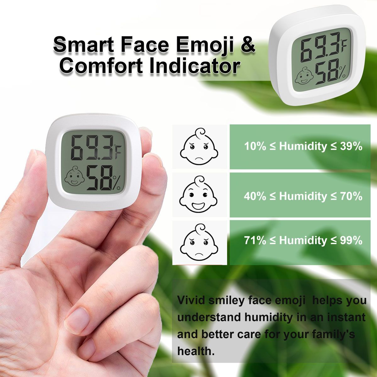 1/2/4PCS Mini LCD Digital Indoor Hygrometer Thermometer Humidity ...