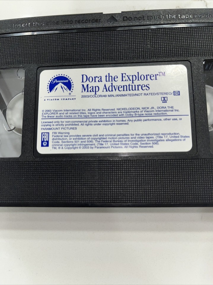 Dora the Explorer - Map Adventures (VHS, 2003) Tape Only, No Cover ...