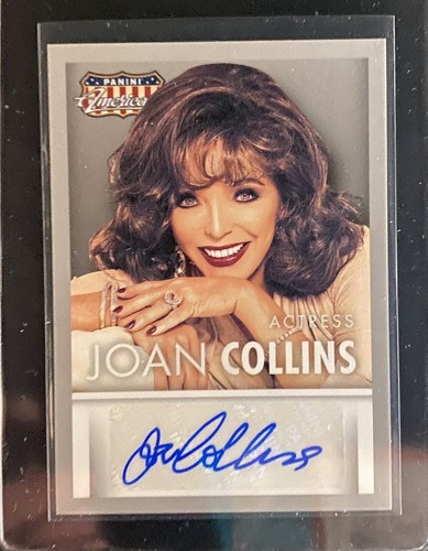 JOAN COLLINS CERTIFIED AUTOGRAPH AUTO CARD 2015 AMERICANA ALEXIS COLBY ...