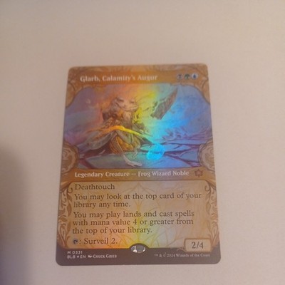 MTG 1x FOIL SHOWCASE Glarb, Calamity's Augur # 331 Bloomburrow Magic ...