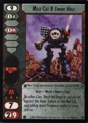 4x Mad Cat B (Timber Wolf) - U Ungraded Commander's Edition - Battletech | eBay