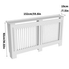 92cm Tall Radiator Cover White Wall Cabinet MDF Modern Wood Cabinet ...