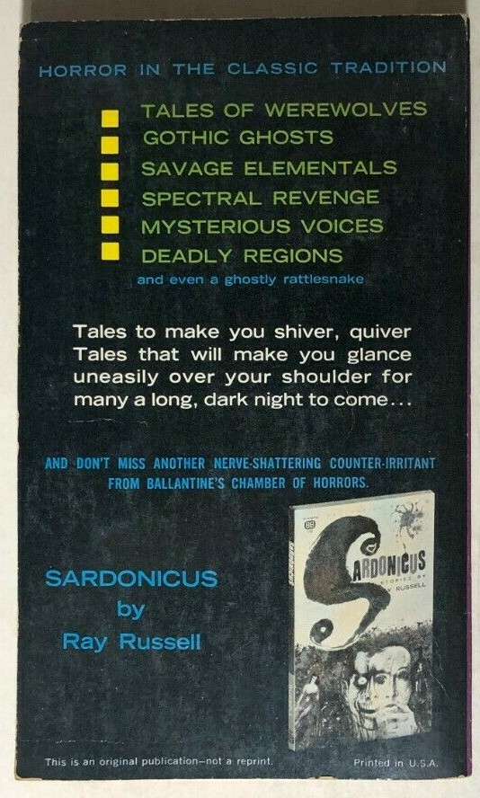 THE FRANKENSTEIN READER ed. by Calvin Beck (1962) Ballantine Books ...