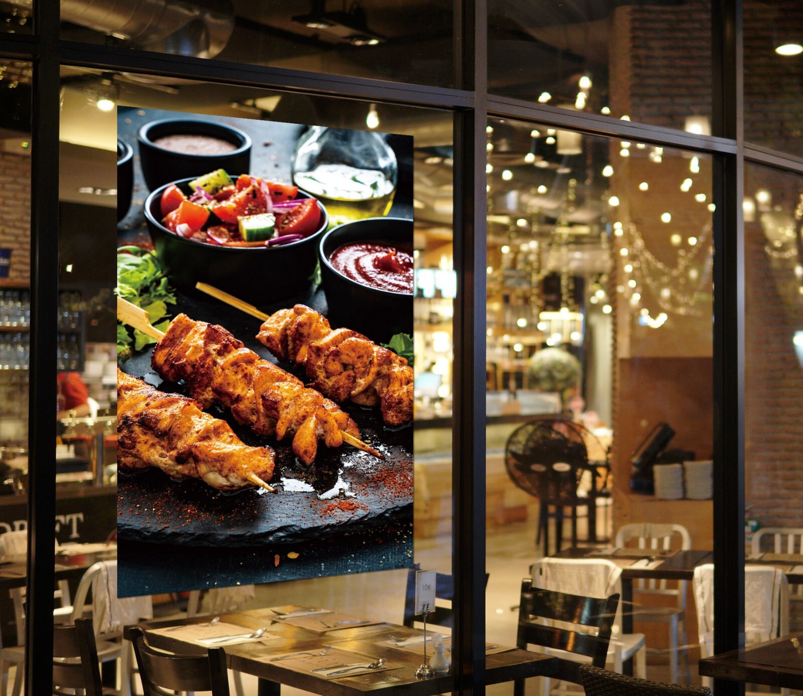 3D Grill Kebab Shop BBQ G291 Window Stickers Vinyl Wall Mural Decals ...