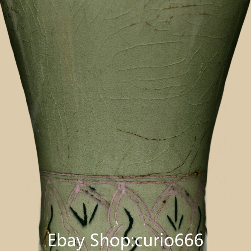 Old Dynasty Korea Koryo Celadon Porcelain Crane Bird Animal Pattern ...