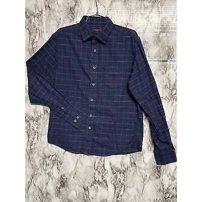 UNTUCKit Balar Blue Plaid Long sleeve Flanel shirt Men size M | eBay