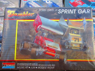 MONOGRM GAMBLER BOBBY DAVIS JR. SPRint Car WORLD OF OUTLAWS 🔥 1:24 ...