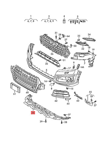 Genuine AUDI Q7 4MB 4MG Closing Element 4M0807611E | eBay