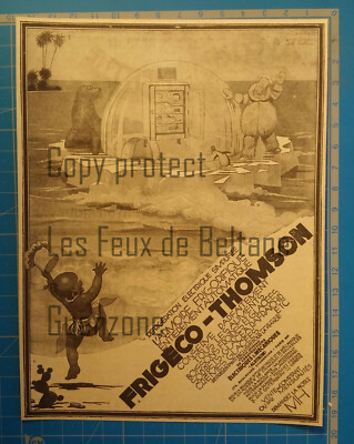 FRIGECO THOMSON ALSTHOM igloo illustration Lemmel publicité 1930 advert ...
