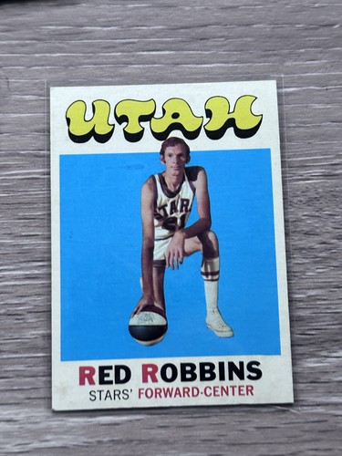Red Robbins 1971-72 Topps #233 Utah Stars | eBay