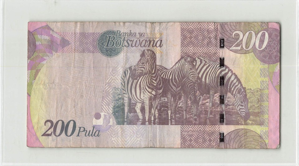 BOTSWANA 200 Pula 2009, P-34a, 1st Date, AA1703667, Circulated A6 | eBay