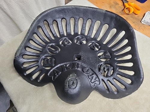 Vintage Buckeye Akron Cast Tractor Seat Aultman Miller & Co | eBay
