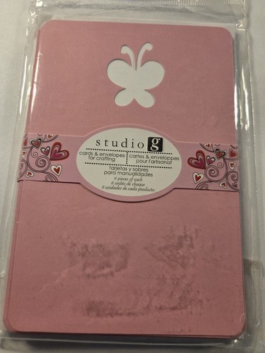 Studio G cards and envelopes for crafting sealed packet 2011 Pink Light ...
